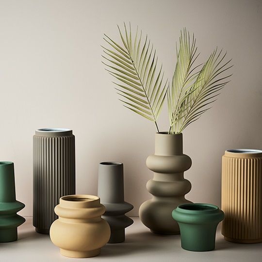 Ceramic Lucena Vase (29.2cmHx17.5cmD) - Sand – Feather.com.au